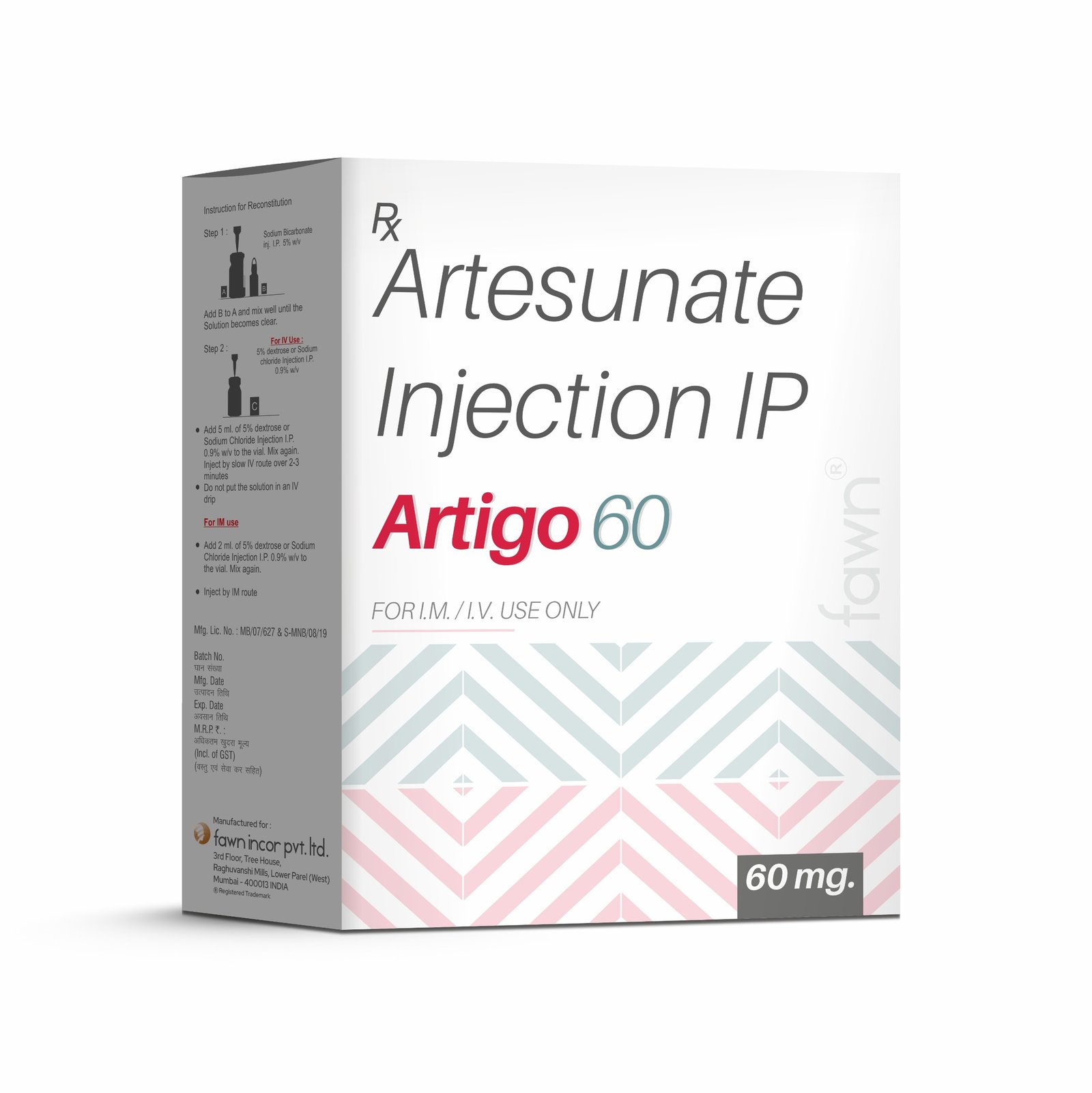 Artesunate 60 mg Injection IP