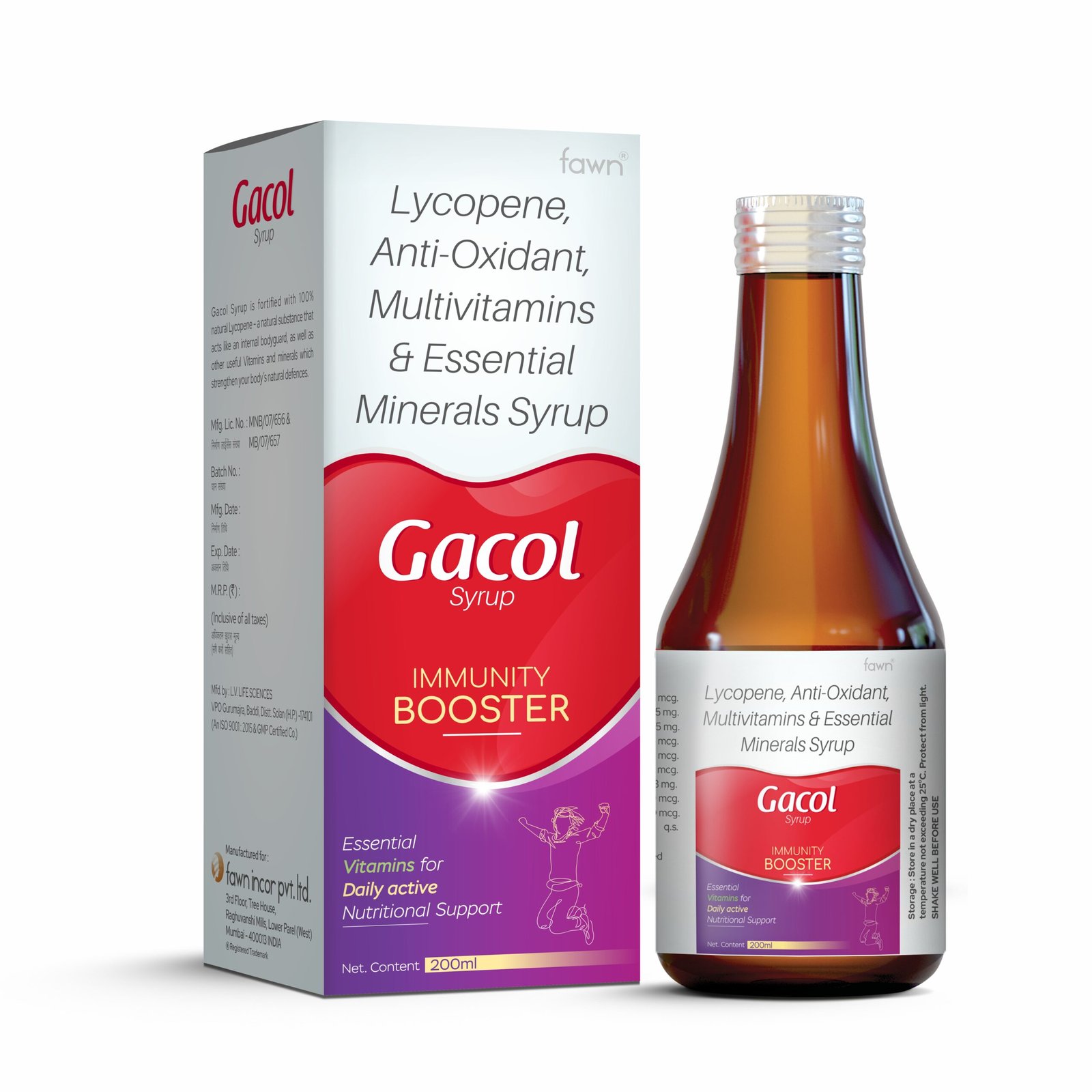 Lycopene Antioxidant Multivitamin & Essential Minerals Syrup
