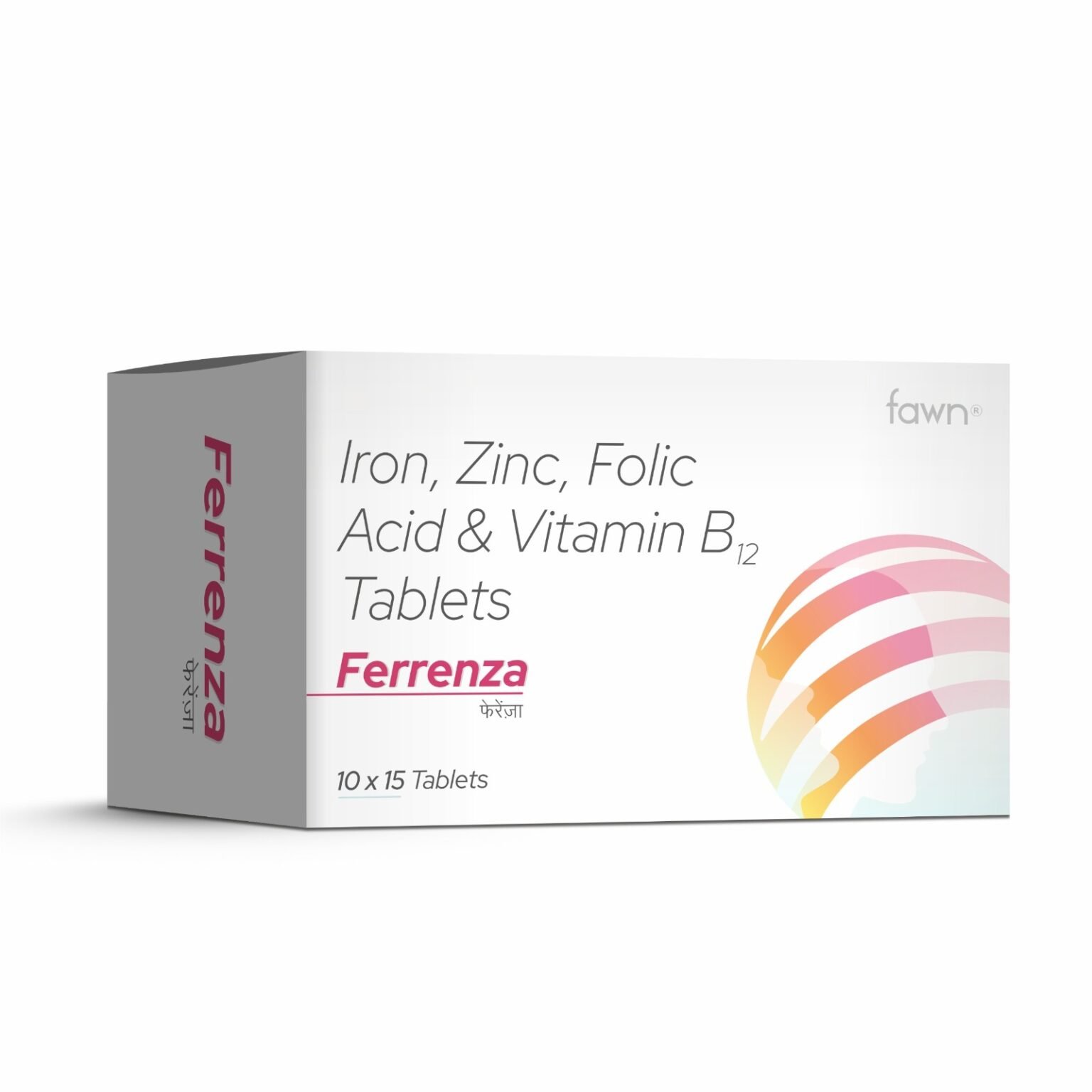 Iron, Zinc, Folic Acid & Vitamin B12 Tablets | Fawn Incor